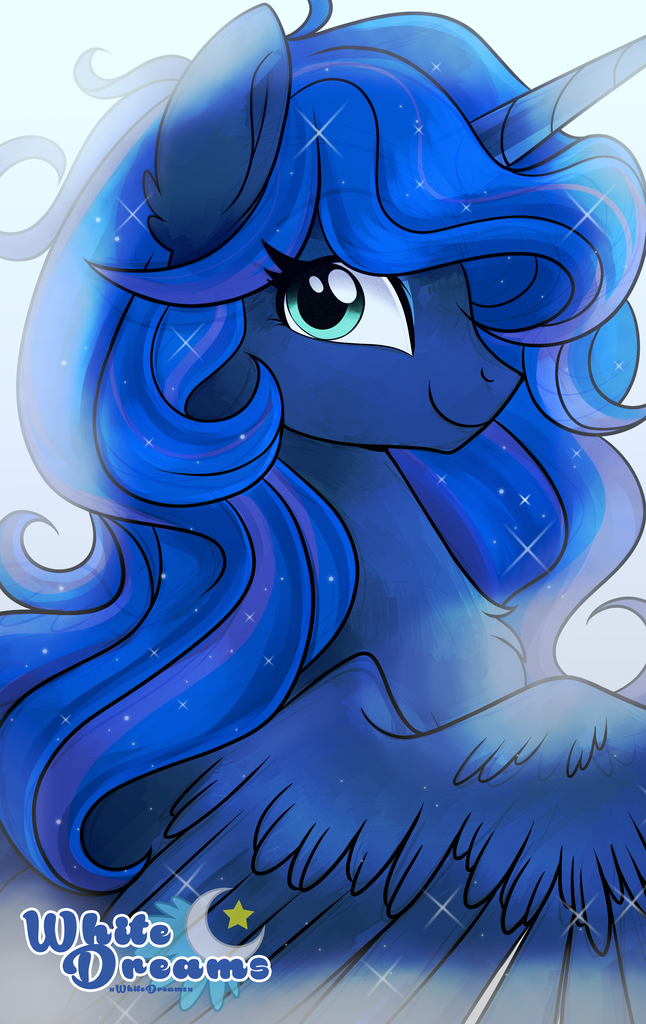 #1284204 - safe, artist:xwhitedreamsx, princess luna, alicorn, pony ...