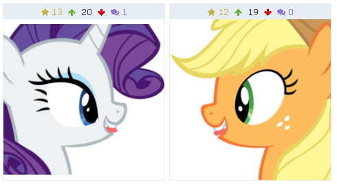 #1264172 - safe, artist:cyanlightning, applejack, rarity, derpibooru, g4, twilight's kingdom ...