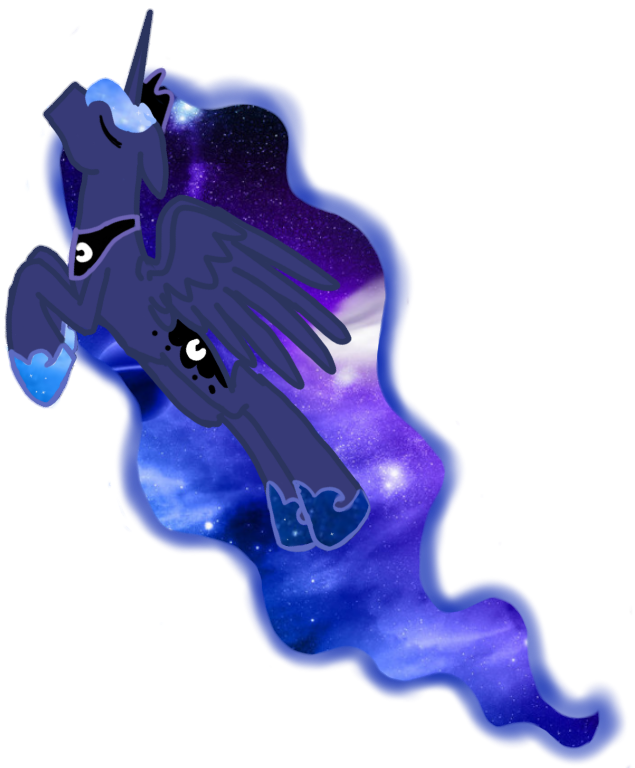 #1285175 - safe, artist:tsundra, princess luna, ethereal mane, female ...