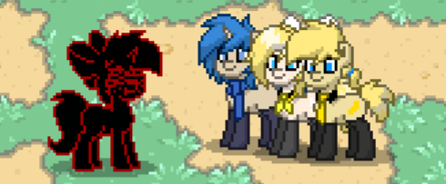 #1285593 - safe, oc, oc:caki, pony, pony town, kagamine len, kagamine ...