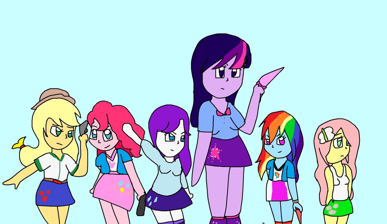 #1264610 - safe, artist:my little brony friend, applejack, fluttershy ...