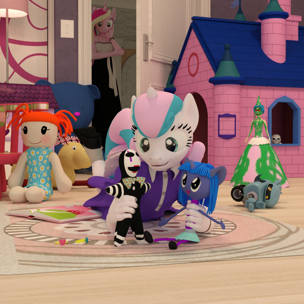 #1267003 - safe, artist:tahublade7, princess cadance, princess flurry ...