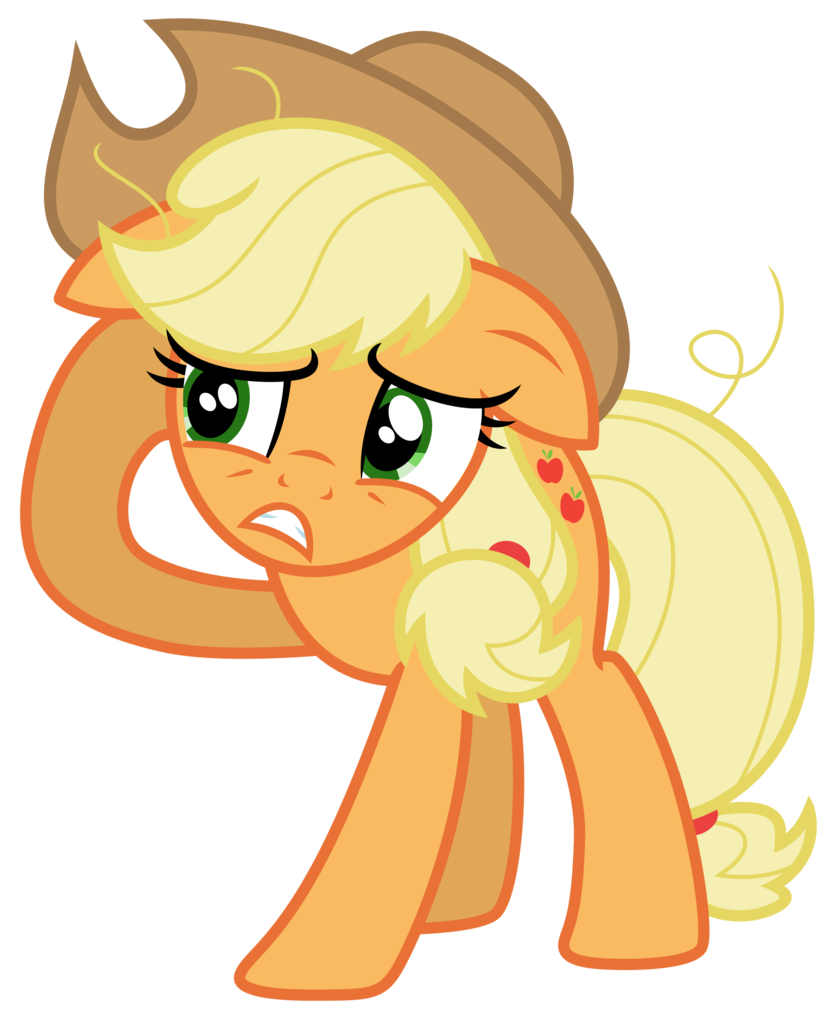 #1267095 - safe, artist:estories, applejack, female, floppy ears, messy ...