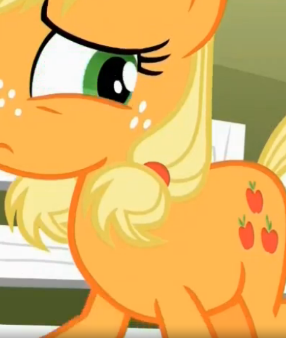 #1268017 - safe, screencap, applejack, where the apple lies, cutie mark ...