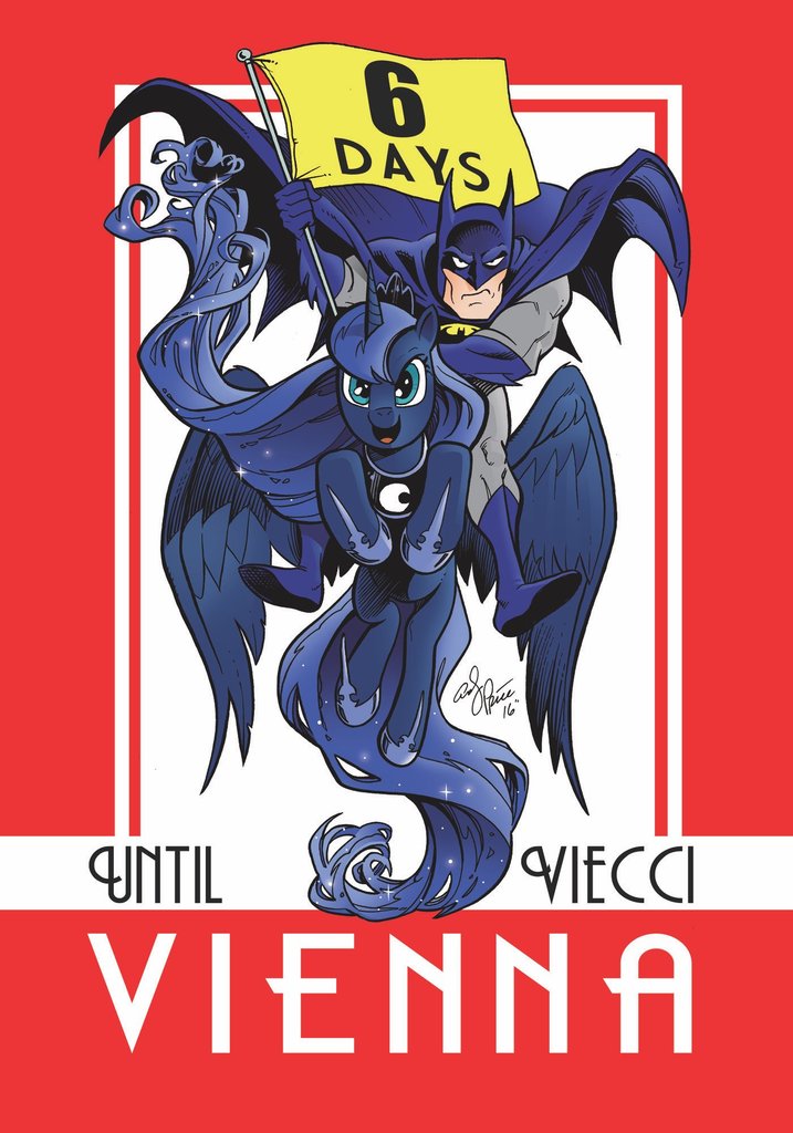 #1300121 - safe, artist:andypriceart, princess luna, batman, crossover ...