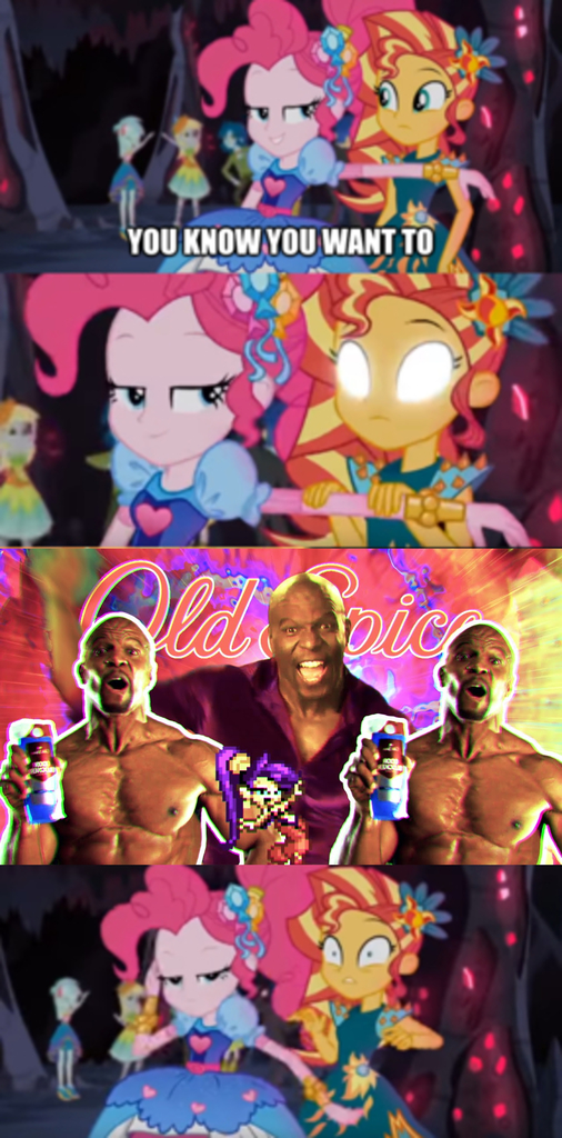 #1291073 - safe, edit, edited screencap, screencap, pinkie pie, sunset ...