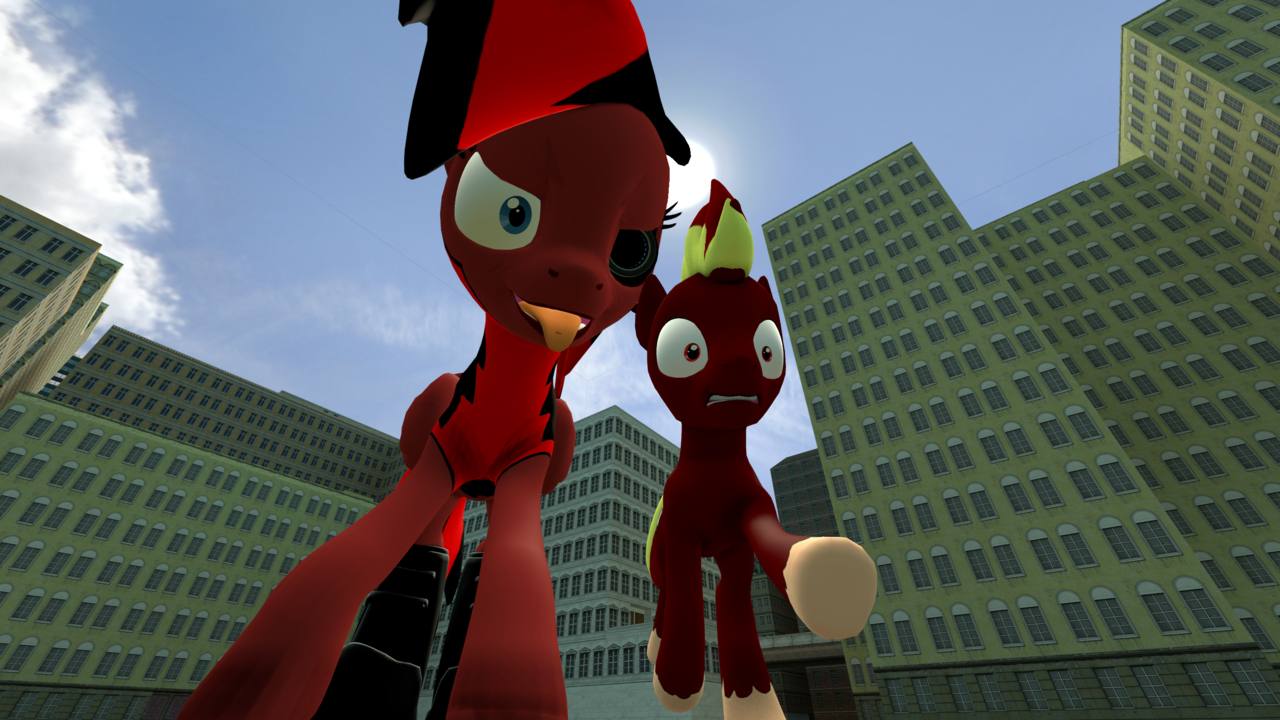 #1307969 - safe, artist:gmodsfmrocks, oc, oc only, pony, 3d, giant pony ...