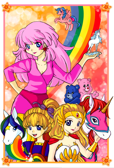 #1307994 - dead source, safe, artist:meru, firefly, g1, 80s, care bears ...