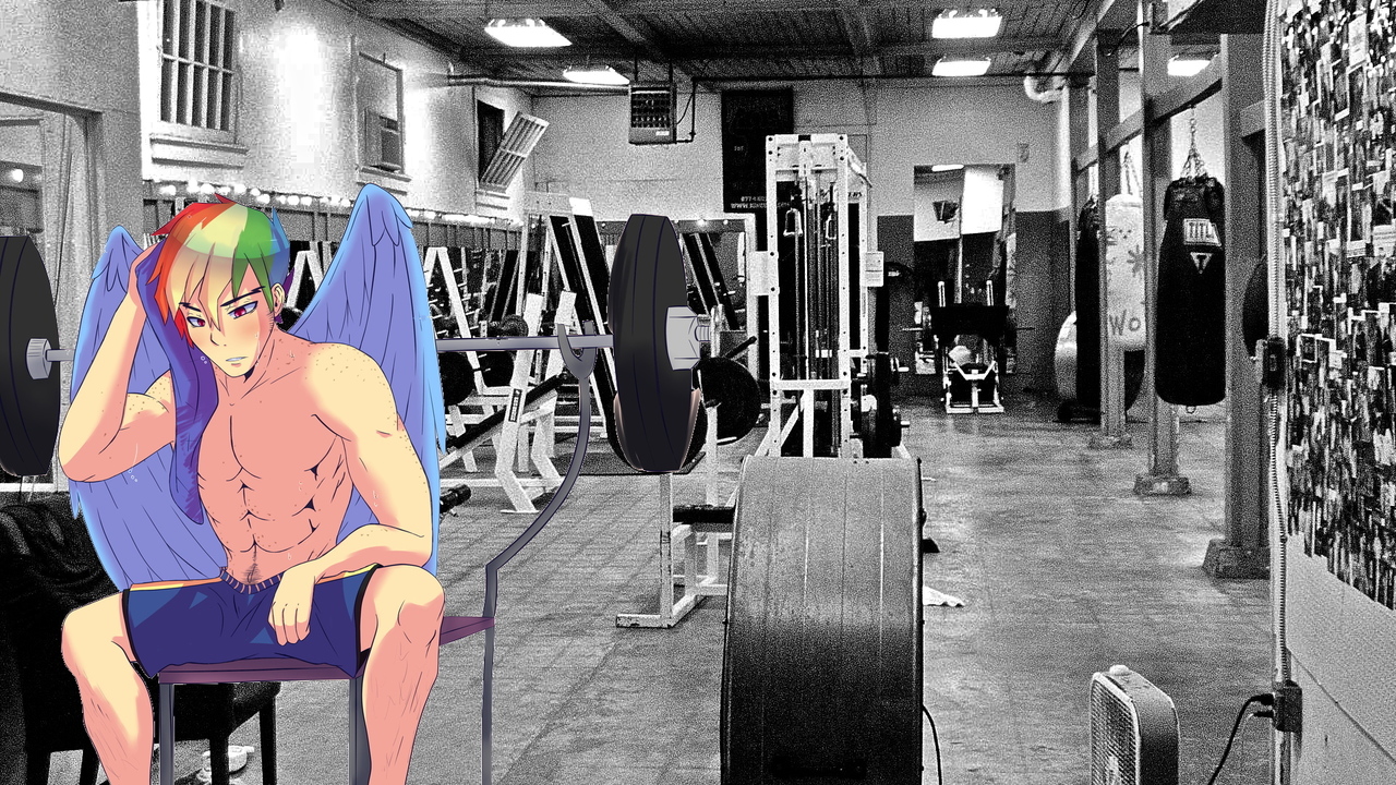 #1314654 - safe, artist:marima15, edit, rainbow dash, human, blushing ...