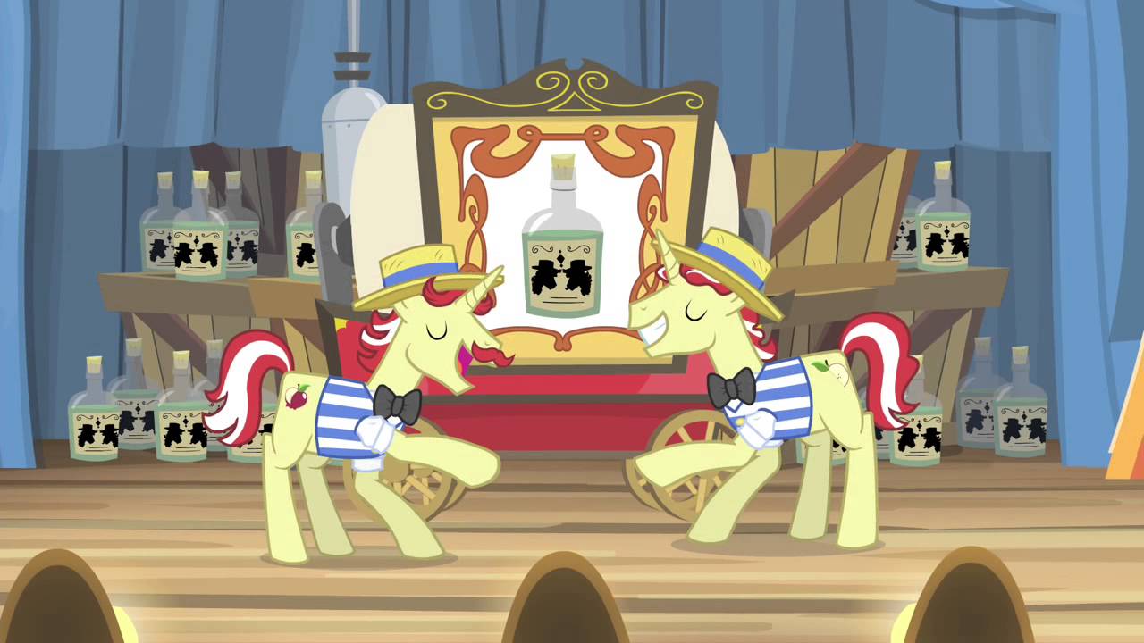 #1316280 - safe, screencap, flam, flim, pony, unicorn, g4, leap of ...