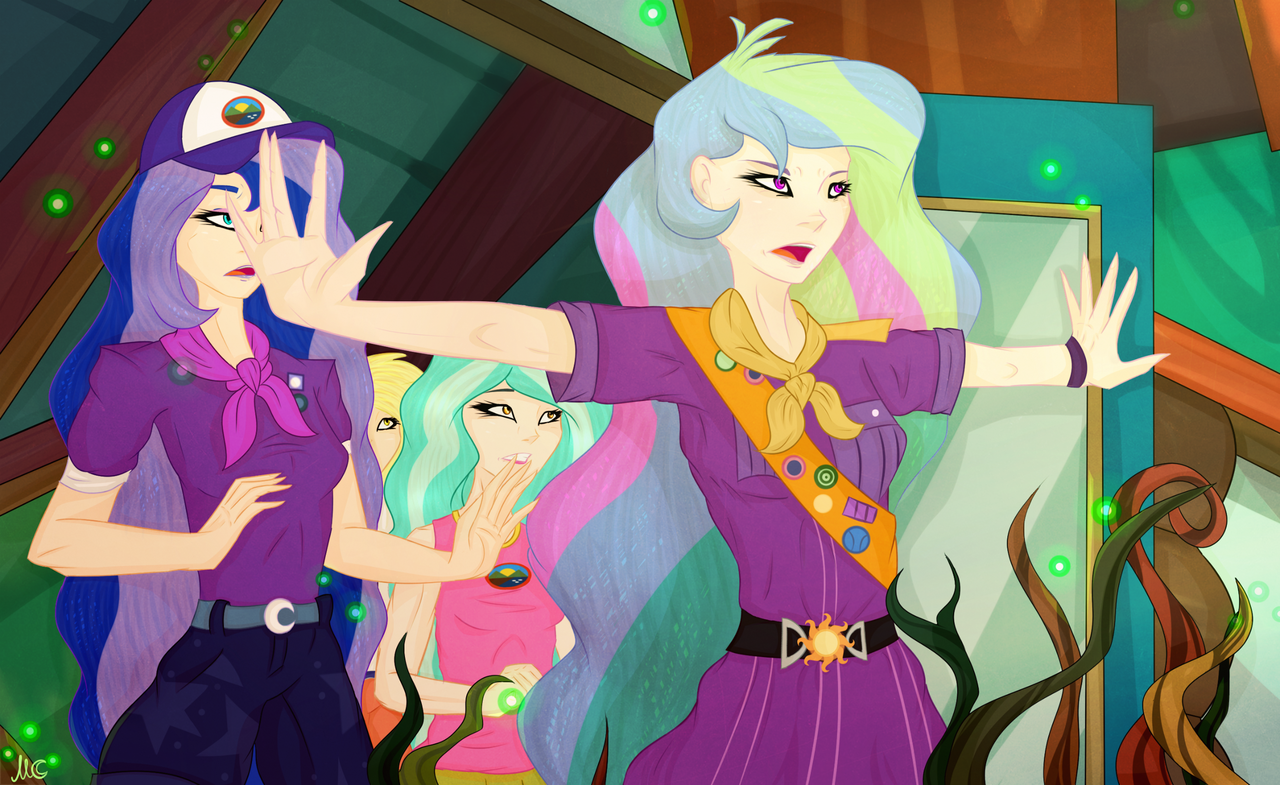 #1316808 - safe, artist:mirtalimeburst, derpy hooves, paisley, princess ...