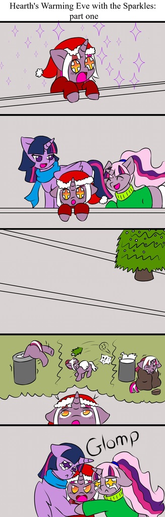 #1317467 - safe, artist:jolliapplegirl, twilight sparkle, oc, oc:hazy ...