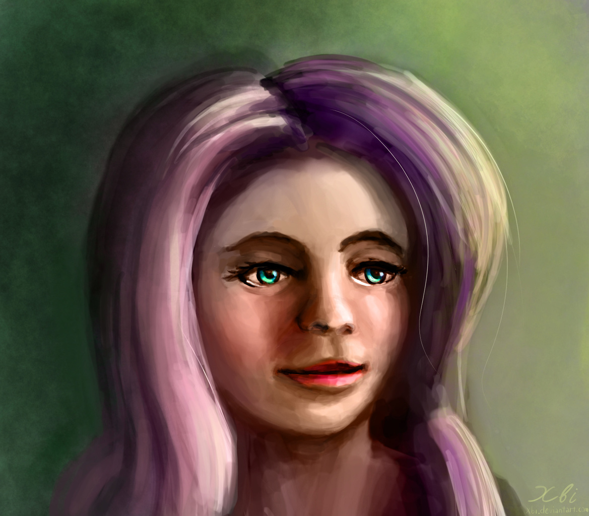 #1322003 - safe, artist:xbi, fluttershy, human, g4, bust, female ...