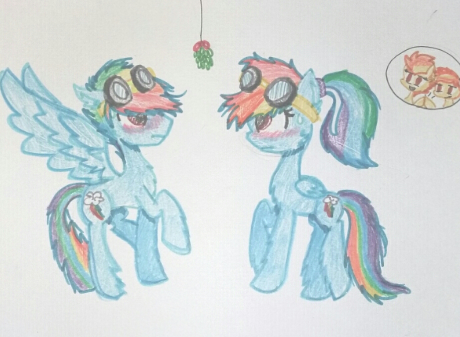 #1325754 - safe, artist:creeperzapminecraft, rainbow dash, spitfire ...