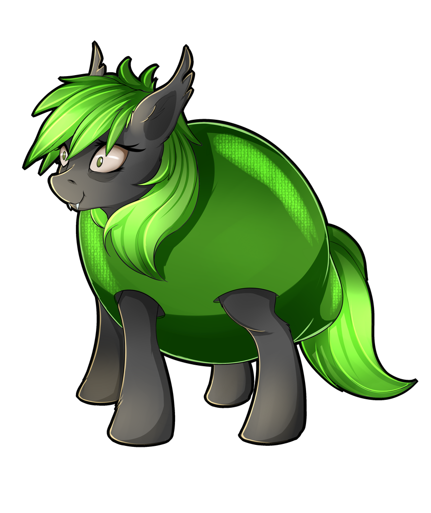 #1326040 - safe, artist:teta, oc, oc only, oc:glittering lime, bat pony ...