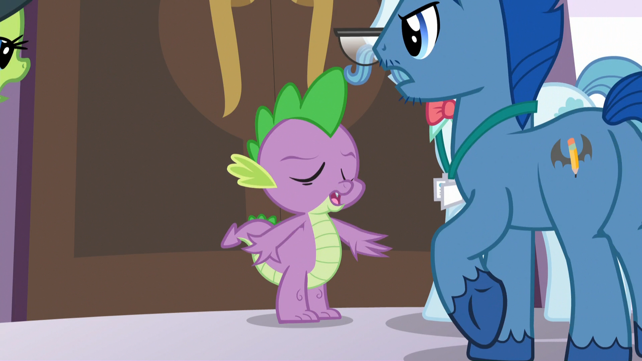 #1326102 - safe, screencap, cirrus slate, leadwing, spike, yuma spurs ...