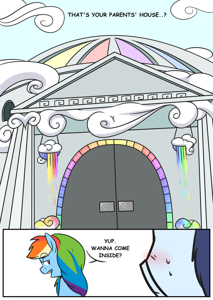 #1327029 - safe, artist:lrusu, rainbow dash, soarin', pony, comic ...