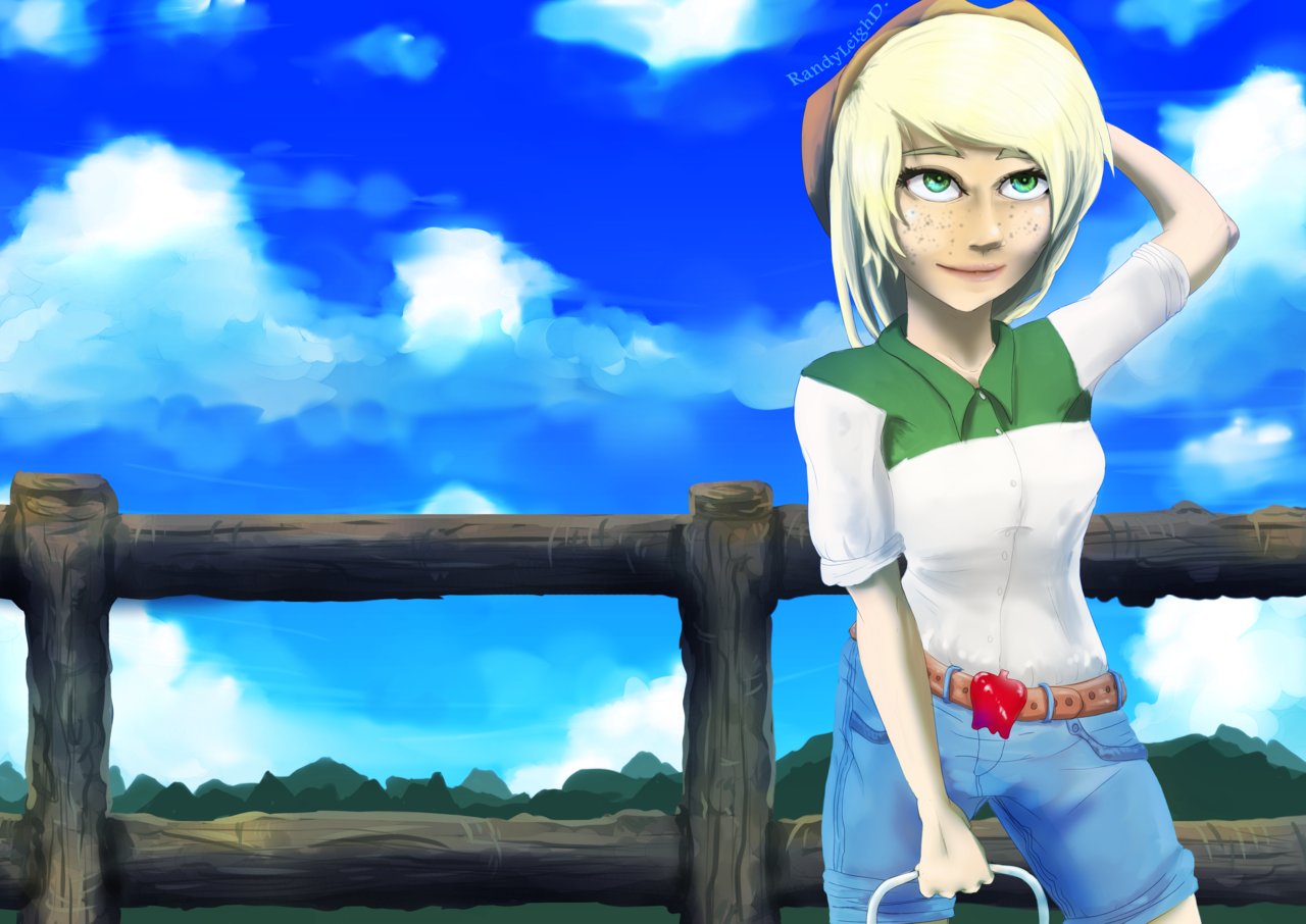 #1309408 - safe, artist:randyleighd, applejack, equestria girls, g4 ...