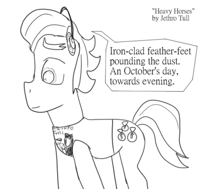 #1311748 - safe, artist:php162, filthy rich, pony, male, monochrome ...