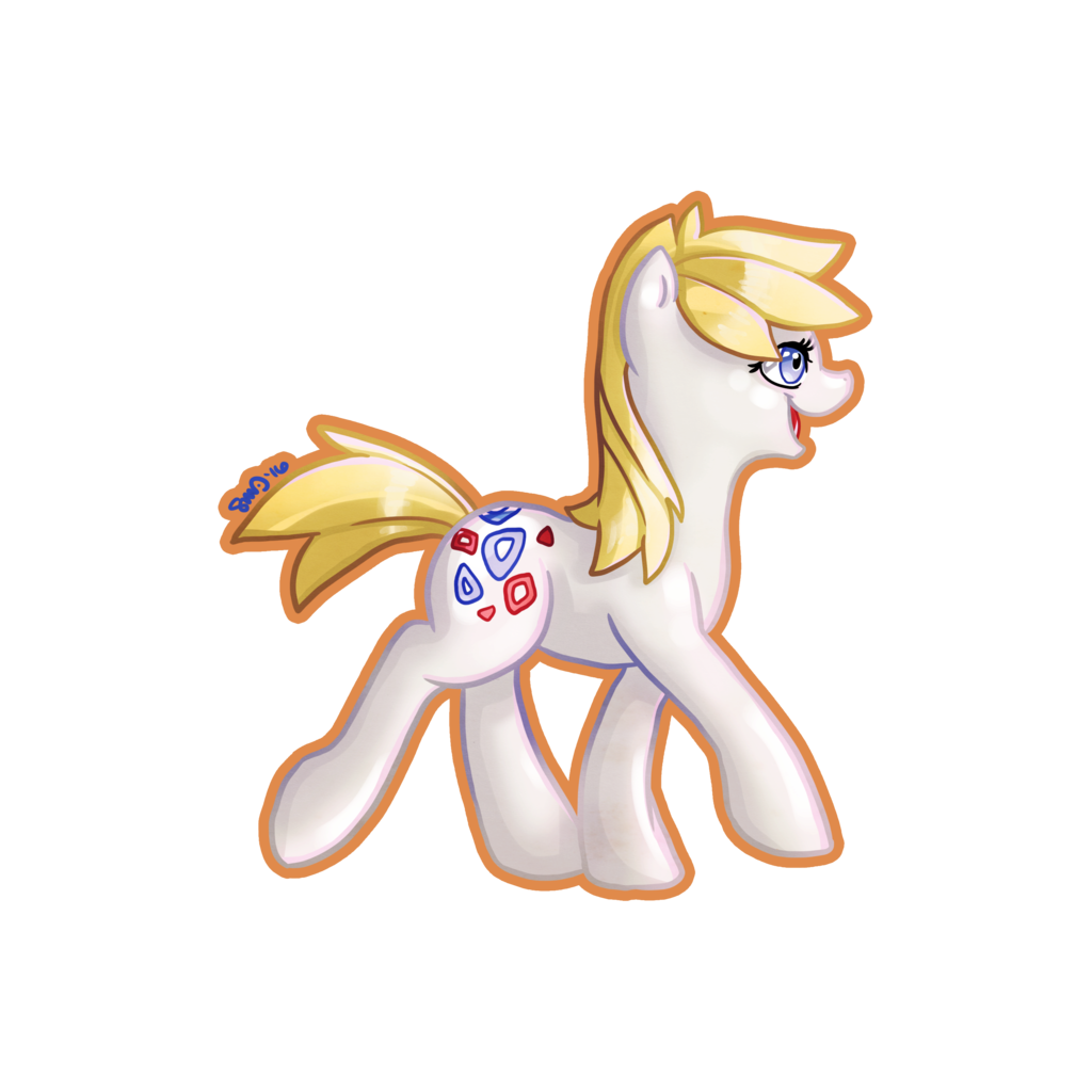 #1313102 - safe, artist:bean-sprouts, earth pony, pony, togepi ...