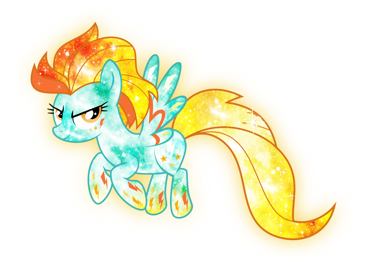 #1084905 - safe, artist:digiradiance, artist:xebck, lightning dust, g4 ...