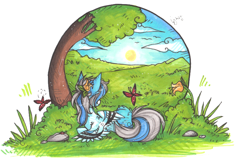 #1086508 - safe, artist:tay-niko-yanuciq, oc, oc only, butterfly ...