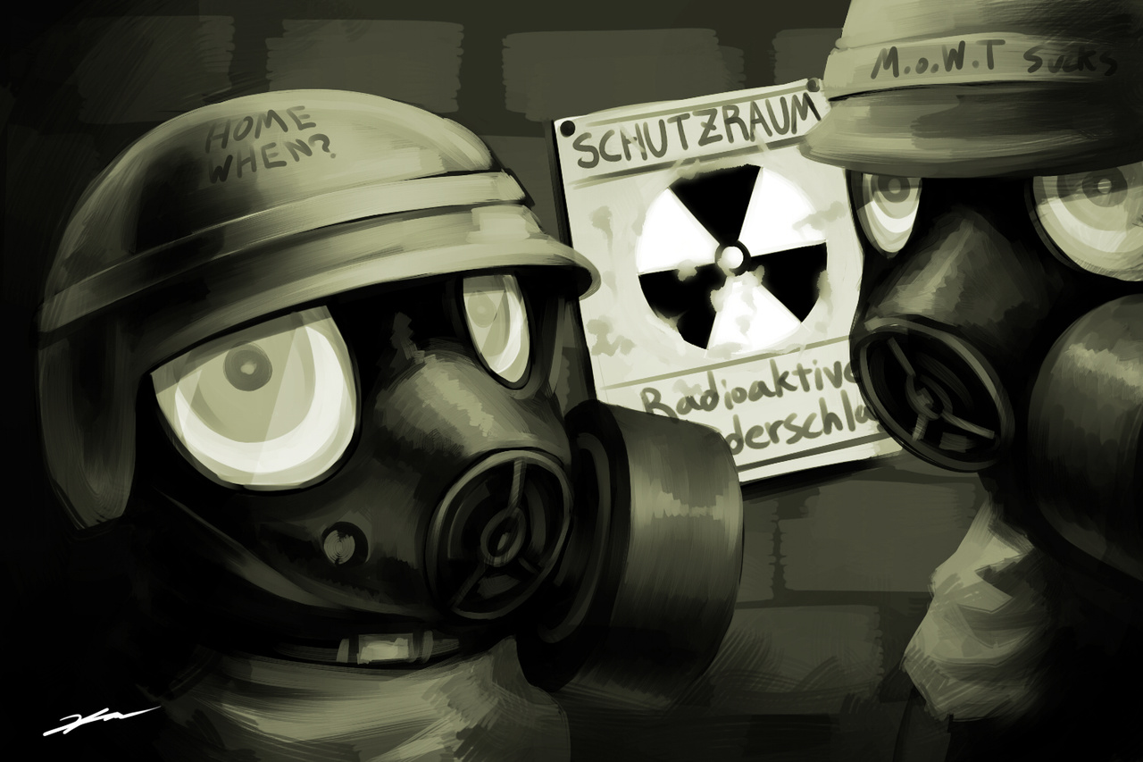 #1086795 - semi-grimdark, artist:gasmaskfox, oc, oc only, fallout ...