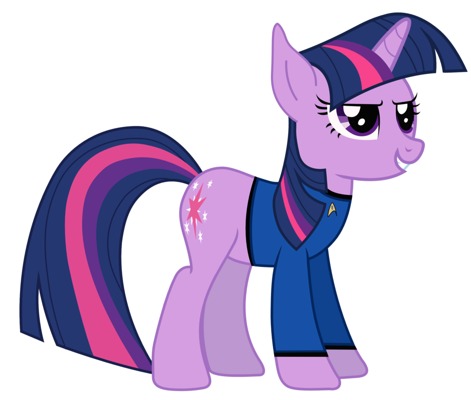 #1087290 - safe, artist:sonofaskywalker, twilight sparkle, g4, crossover, female, solo, spock ...