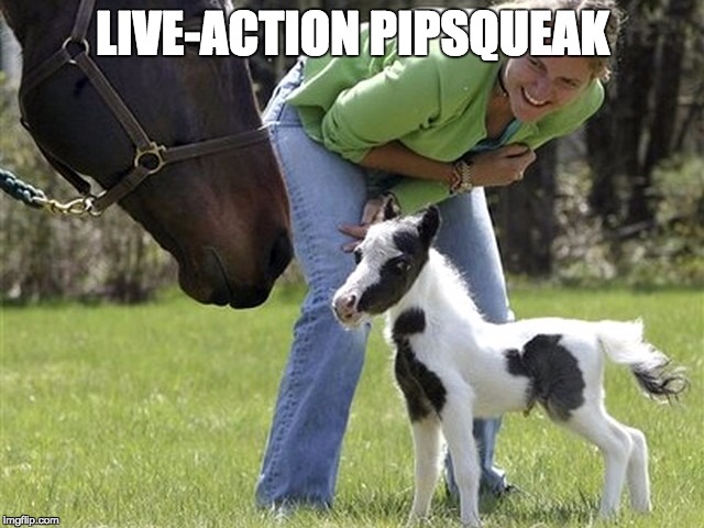 #1087574 - safe, pipsqueak, horse, human, g4, barely pony related, cute ...