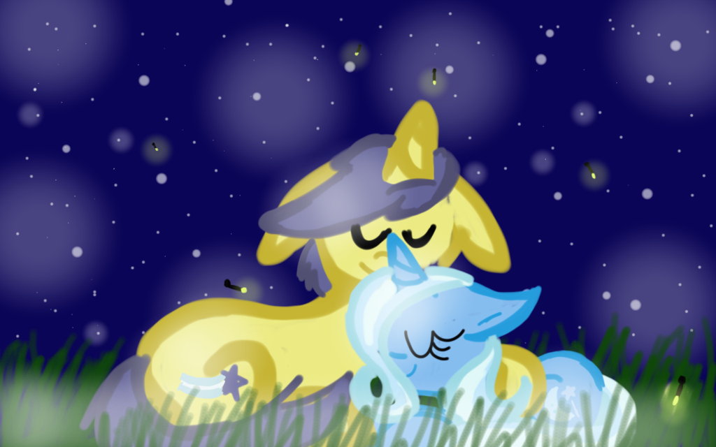 #1089788 - safe, artist:inkwellartz, comet tail, trixie, pony, unicorn ...