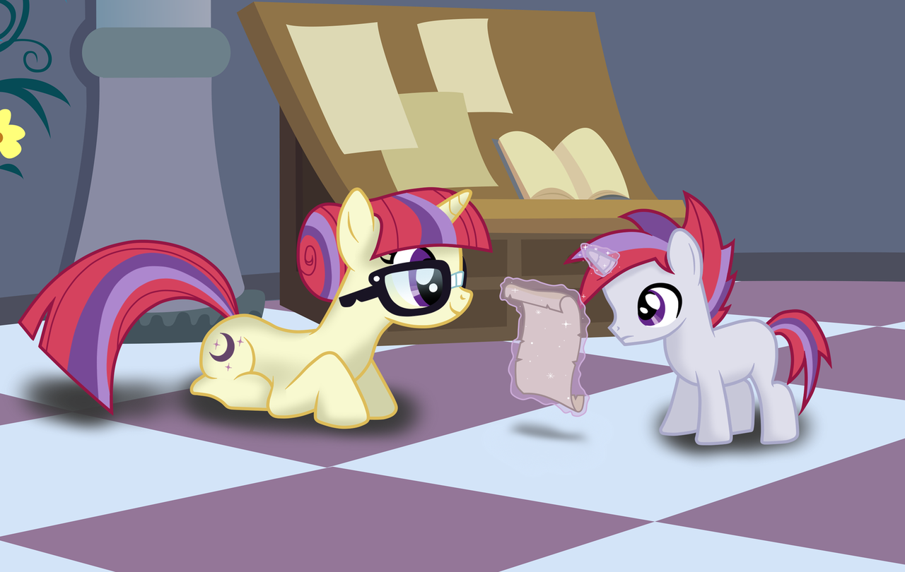 #1093652 - safe, artist:krixstrix787, moondancer, oc, oc:thunder arc ...