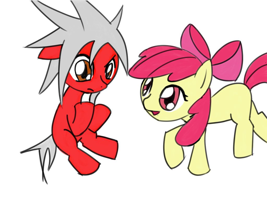 #1094699 - safe, artist:tasoganedude, apple bloom, oc, g4 - Derpibooru