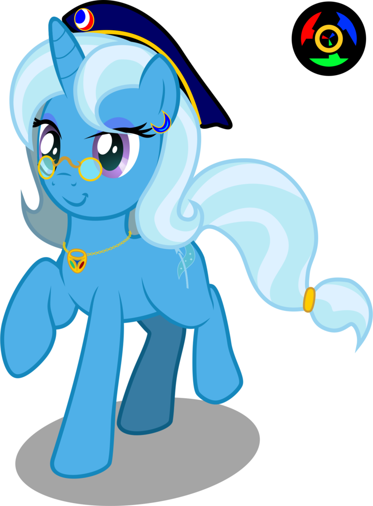 #1105932 - safe, artist:kyoshyu, trixie, pony, unicorn, beret, earring ...