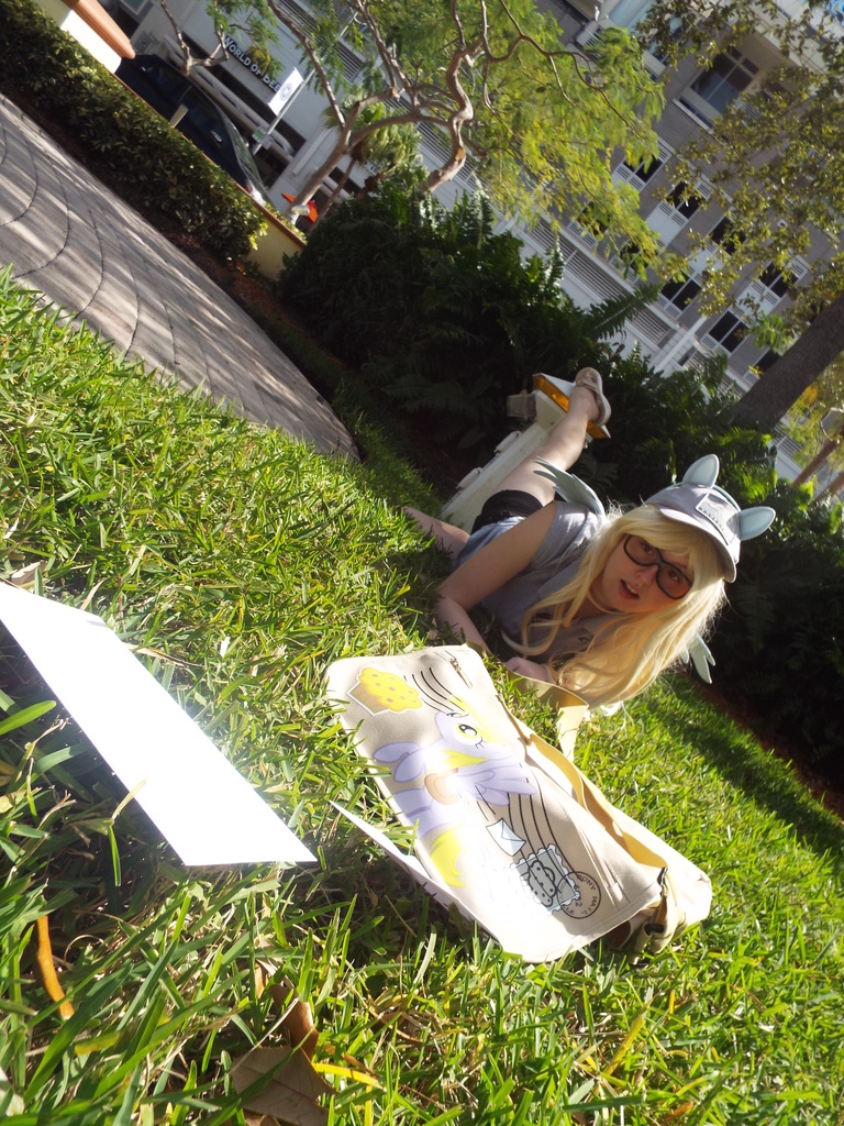 #1107766 - safe, artist:krazykari, derpy hooves, human, g4, clothes ...