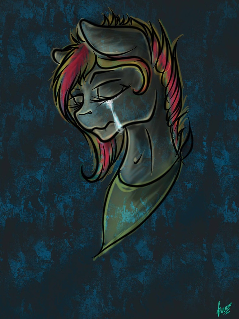 #1107874 - semi-grimdark, artist:stirren, oc, oc only, dark, grunge ...