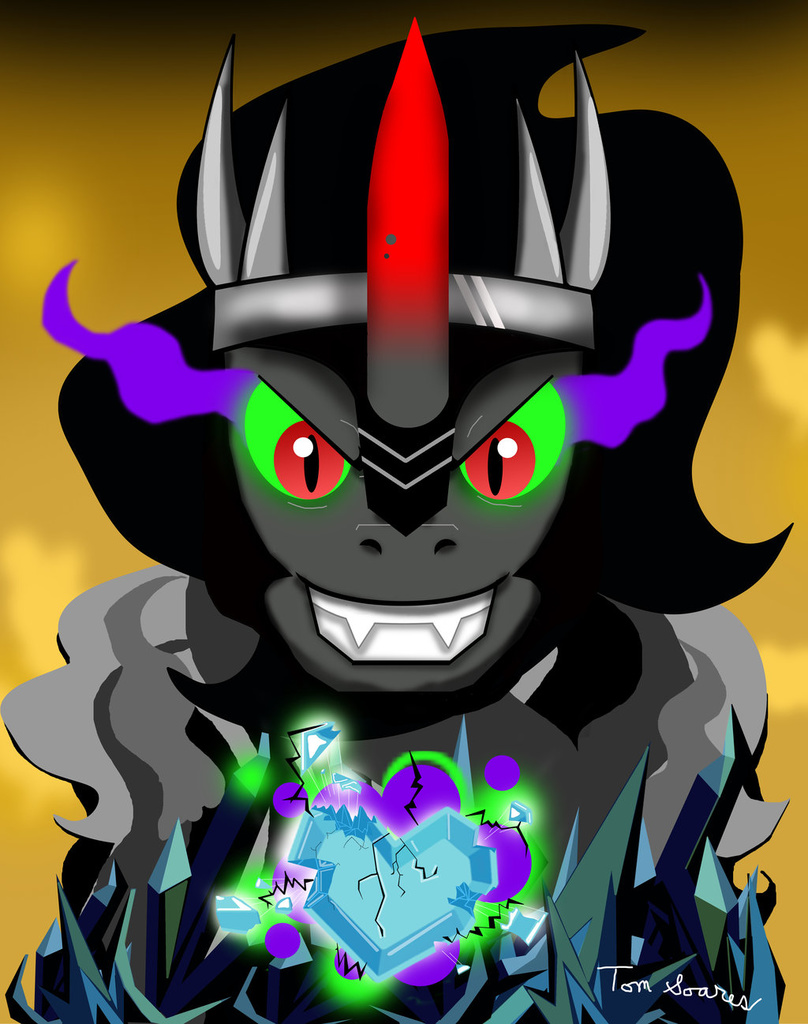 #1109973 - safe, artist:wolfram-and-hart, king sombra, crystal heart ...