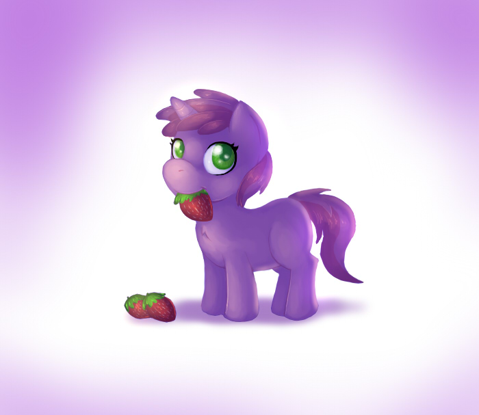 #1111109 - safe, artist:drbdnv, ruby pinch, g4, food, mouth hold, solo ...