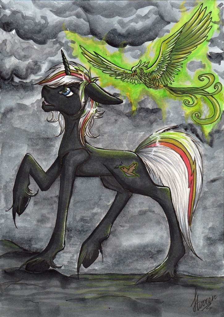 #1100829 - safe, artist:stirren, oc, oc only, oc:pyrelight, oc:velvet ...