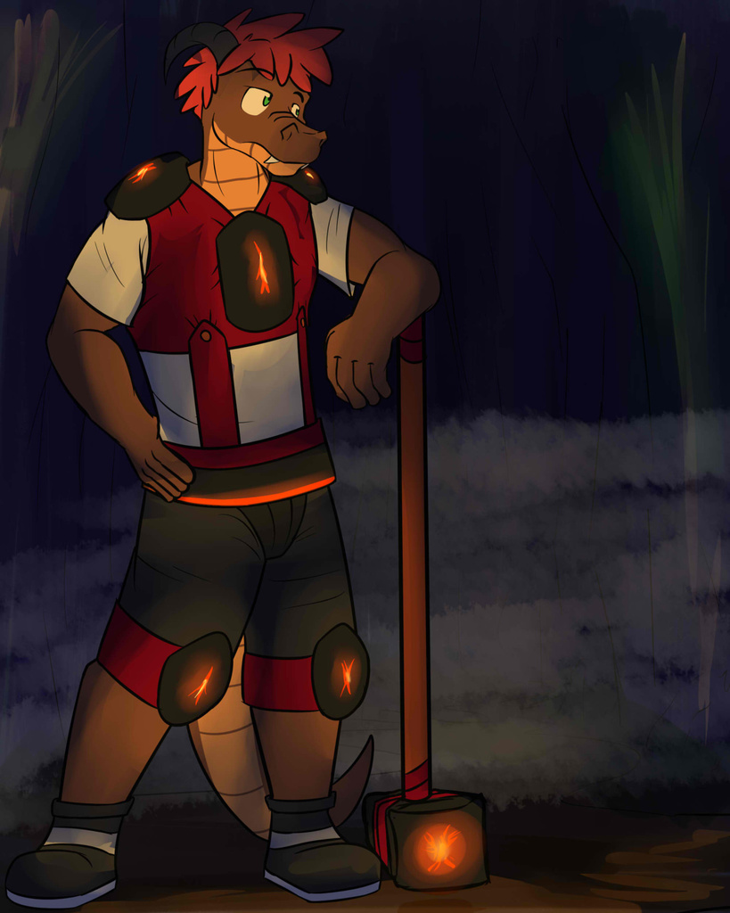 #1100860 - safe, artist:fuzebox, oc, oc only, oc:magma, dragon, anthro ...