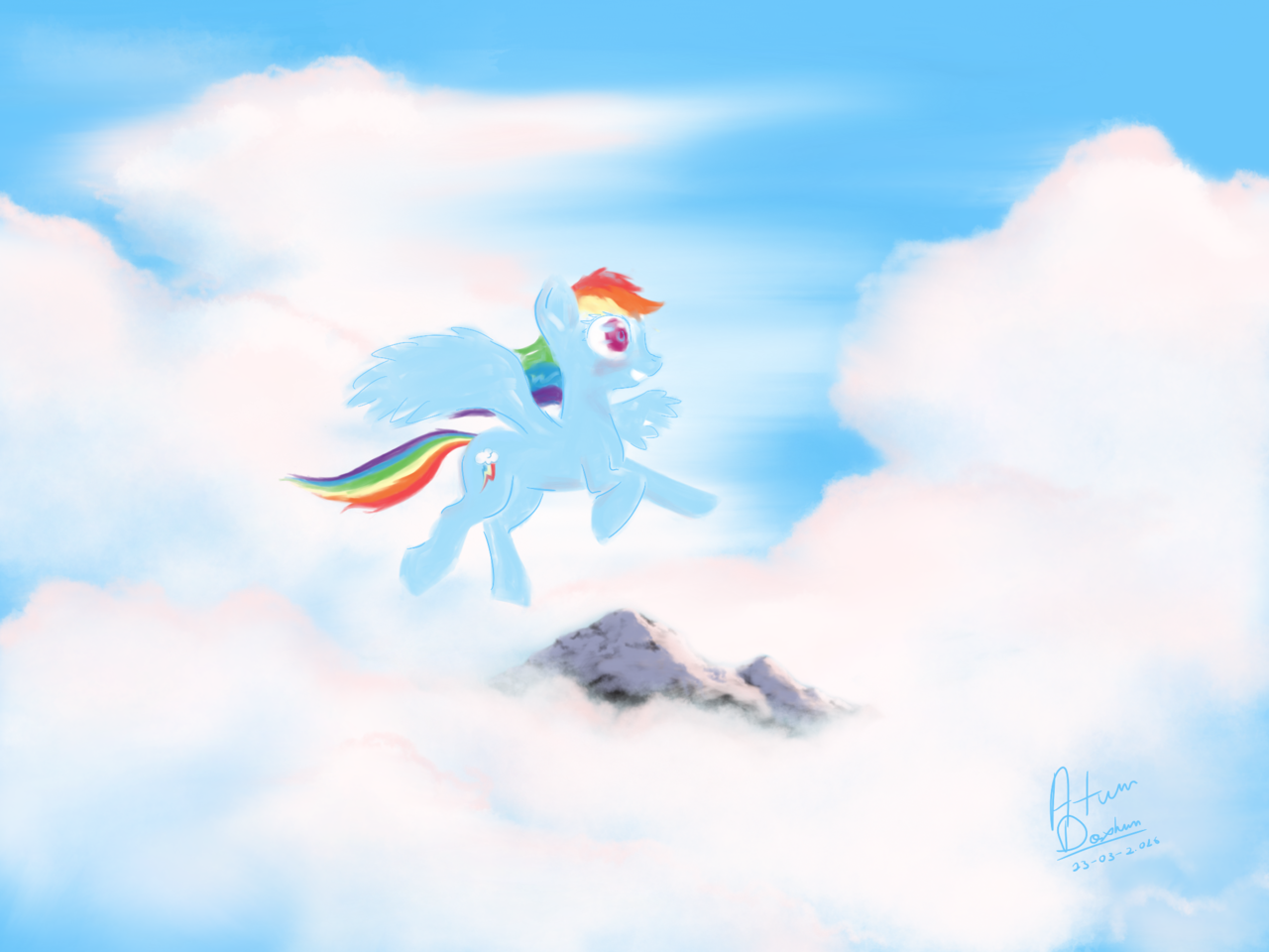 #1116307 - safe, artist:atum doxhun, rainbow dash, g4, 2016, blushing ...