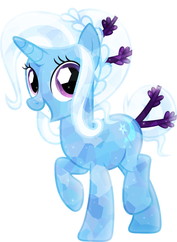 #1118175 - safe, artist:xebck, trixie, crystal pony, pony, g4, crystal ...