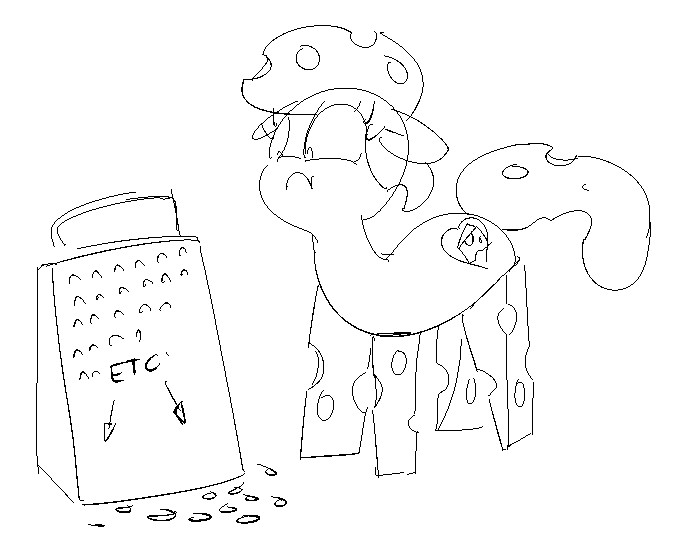 #1118697 - safe, artist:replica, food pony, original species, cheese ...