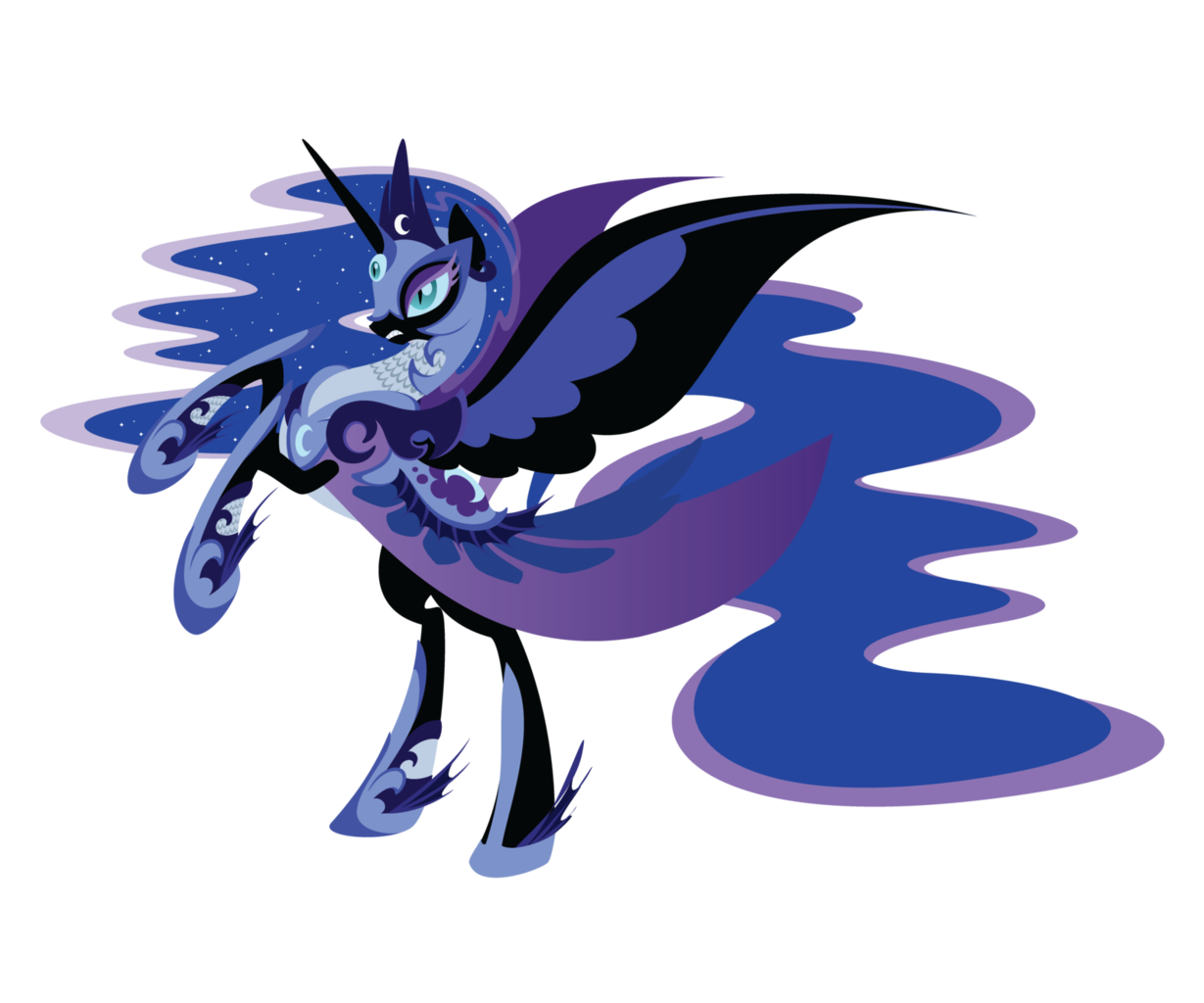#1101262 - safe, artist:hexfloog, nightmare moon, alicorn, pony, armor ...
