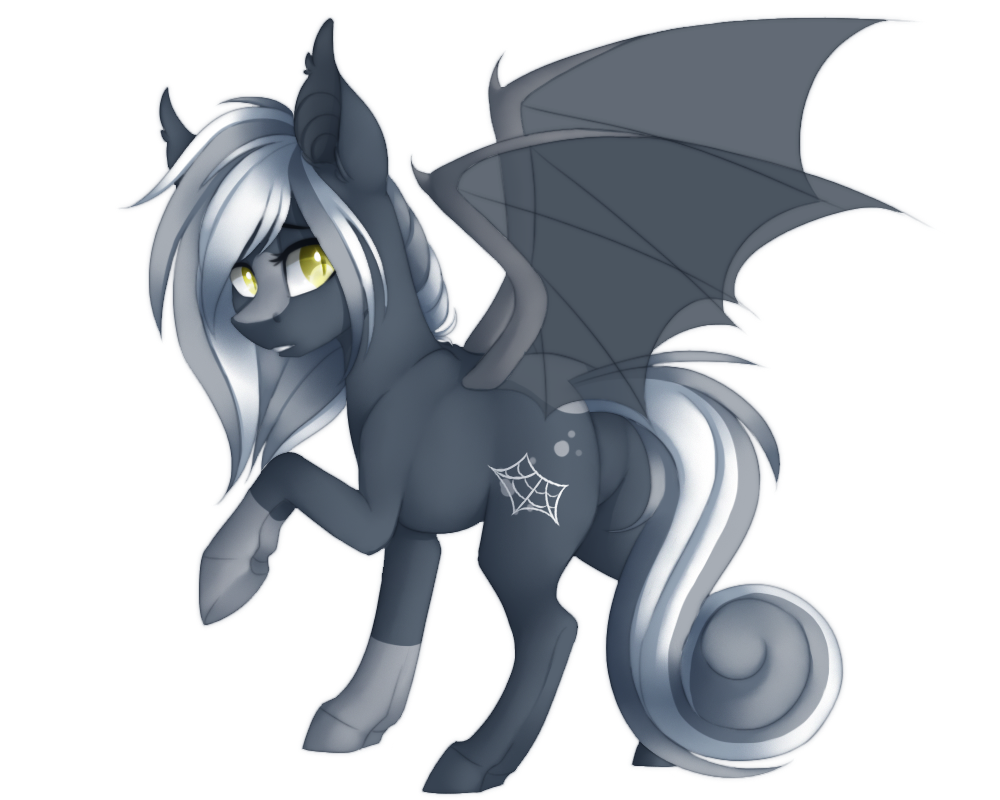 #1120834 - safe, artist:silentwulv, oc, oc only, oc:gossamer, bat pony ...