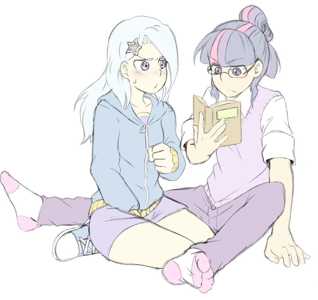 #1121120 - safe, artist:gygerbeen, sci-twi, trixie, twilight sparkle ...