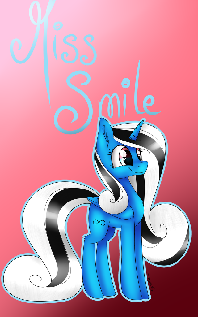 #1101737 - safe, artist:emalajiss36, oc, oc only, oc:miss smile, solo ...