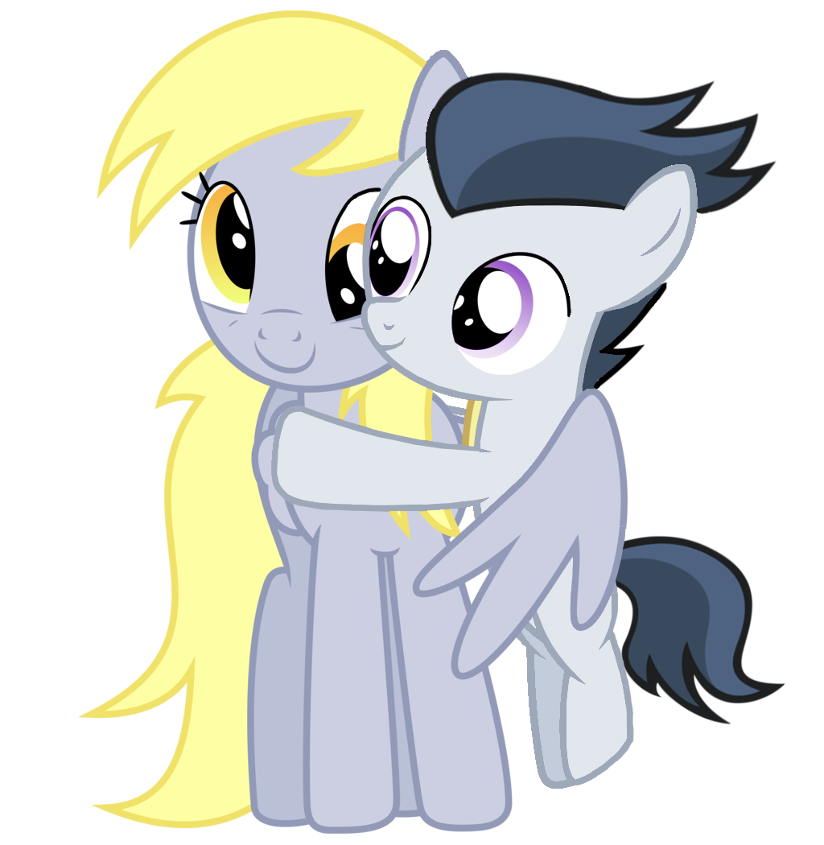 #1101941 - safe, artist:lunaticdawn, edit, derpy hooves, rumble ...