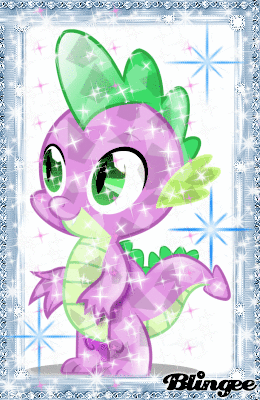 #1130195 - safe, spike, crystal pony, pony, animated, blingee ...
