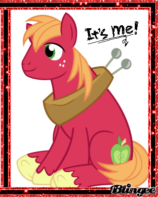 #1130198 - safe, big macintosh, earth pony, pony, g4, animated, blingee ...