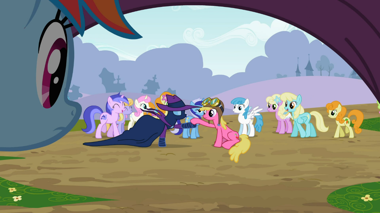 #1130510 - safe, screencap, carrot top, cherry berry, cloud kicker ...